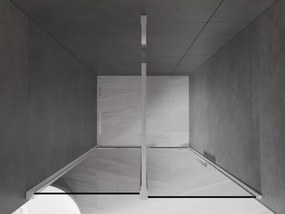 Mexen Velar, posuvné sprchové dveře do otvoru 90 cm, 8mm šedé sklo, chromová, 871-090-000-41-01