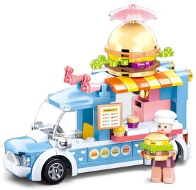 Sluban Girls Dream M38-B0993B Pojízdná prodejna hamburgerů
