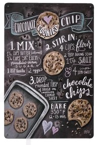 Kovová cedule Chocolate Cookies