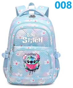 Kvalitní školní batoh "Lilo & Stitch" - světle modrý s různými motivy Motiv: 008