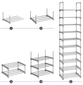 Botník BOXIFY šedá