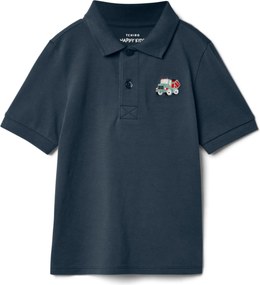 Tchibo - Dětské polokošile z bavlněného piké - pro miminko - vel. 98/104 - barva: modrá