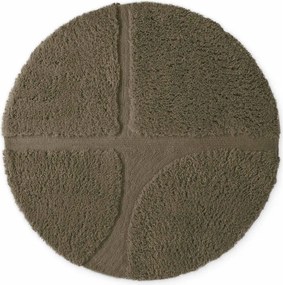 Khaki ručně tkaný kulatý koberec ø 150 cm Lambeth Jasper – Ted Baker