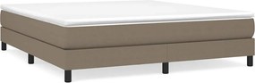 Rám postele s boxspringem taupe 180 x 200 cm textil 3120536