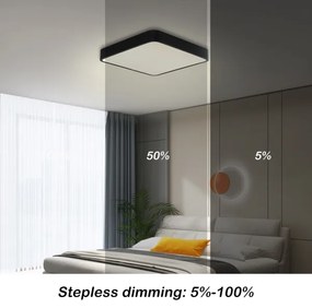 Brilagi - LED Stmívatelné svítidlo POOL SQUARE LED/36W/230V 40x40 cm černá + DO
