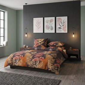 Saténové povlečení LUXURY COLLECTION KAPRADÍ hnědé - 1x 140/220, 1x 70/90cm
