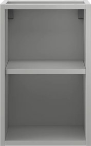Mexen Box-A, otevřená skříňka s policí 30 cm, šedá matná, 91AX2-0300-470-0-62