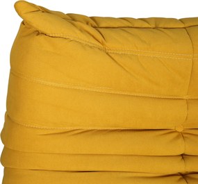 Designové křeslo Nua samet hořčicové