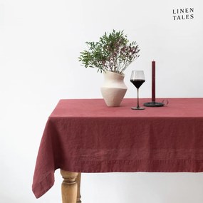 Lněný ubrus 140x140 cm Marsala – Linen Tales
