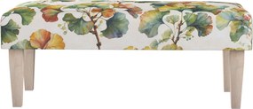 Dlouhá lavička 100x40cm barva vícebarevná látka pletený vzor, vzorované