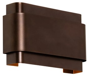Průmyslová nástěnná lampa tmavě bronzová 2-světlo - Coen