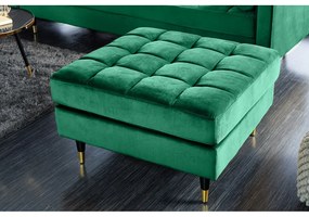 Massive home | Taburet  Cozy Velvet 80cm zelený samet 43133