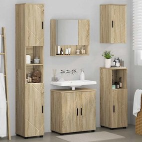 Sada koupelnového nábytku 5 ks Sonoma dub 61 x 35 x 64 cm 3392985
