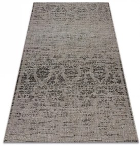 koberec SIZAL FLOORLUX 20211 stříbro / černý velikost 240x330 cm | krásné koberce cz