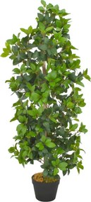 vidaXL Umělá rostlina vavřín vznešený s květináčem zelená 120 cm [280180]