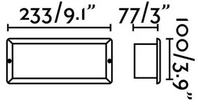 FARO 72092 - LED Venkovní zápustné svítidlo STRIPE-2 LED/5W/230V IP54
