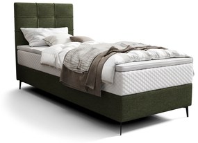 Jednolůžková postel 80 cm Infernus Bonell (tmavě zelená) (s roštem, bez úl. prostoru). 1082253