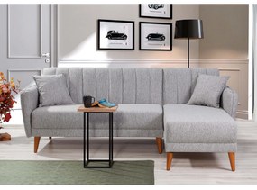 Atelier del Sofa Rohová sedací souprava Aqua Corner Right - Grey, Šedá