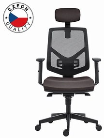 Powerton kancelářské ergonomické křeslo tina, šedé