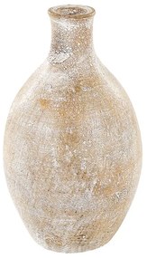 Terakotová dekorativní váza 39 cm béžová CYRENA Beliani