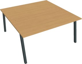 Kancelářský pracovní stůl Hobis USDA 1600, bílá RAL 9016, deskabuk