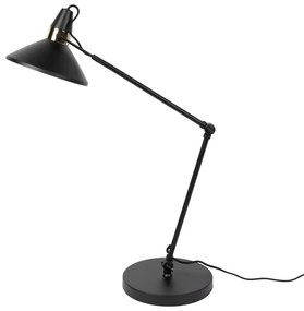 Černá stolní lampa s kovovým stínidlem (výška 70 cm) Jona – White Label