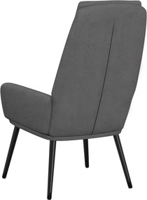 Relaxační křeslo světle šedé textil 341312