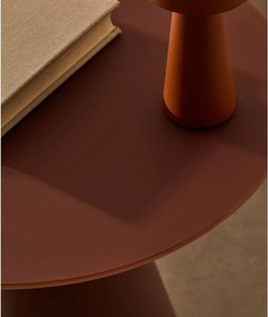 Kulatý odkládací stolek se skleněnou deskou ø 50 cm Wilshire – Kave Home