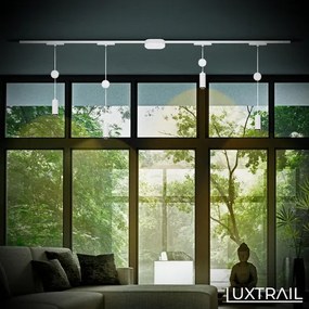 Lištové LED svítidlo BRILONER Luxtrail 48V závěsné svítidlo nastavitelná výška bílé 8032016