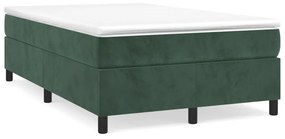Box spring postel s matrací tmavě zelená 120x190 cm samet 3269706