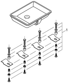 GROHE 3948000H - Umyvadlo CUBE CERAMIC 492 × 370 mm keramika/bílá