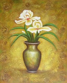 Váza s dvěma květy - 120 x 90 cm