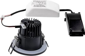 LA 114440 PATTA-F zápustná stropní kruhová černá 230V/500mA 9W 38° IP65 3000K - BIG WHITE (SLV)
