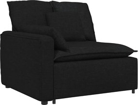 Modulární pohovka s polštáři černá 3321089