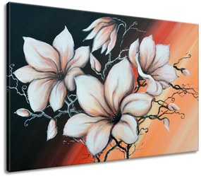 Gario Ručně malovaný obraz Magnolie při západu Rozměry: 120 x 80 cm