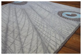 Luxusní kusový koberec akryl Pírka krémový 80x150cm