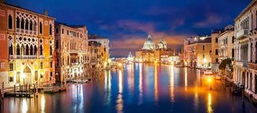Castorland puzzle 600 dílků - Noční kanál Grande, Benátky