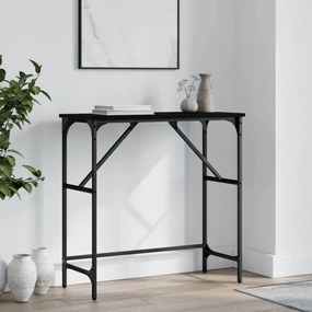 Konzolový stolek černý 75 x 32 x 75 cm kompozitní dřevo - Default Title