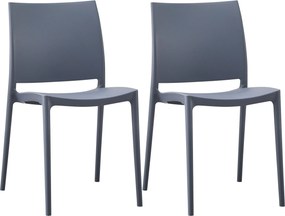Sada 2 ks židle Meton – šedá