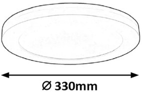 Rabalux 1490 - LED Stropní svítidlo SONNET LED/30W/230V 33cm