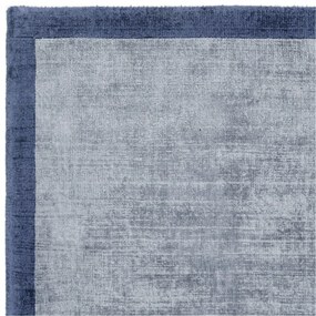 Černý  koberec Ife Border Charcoal Silver Rozměry: 200x290 cm