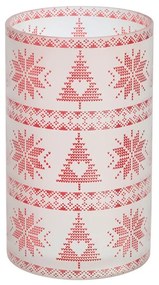 YANKEE CANDLE RED NORDIC FROSTED GLASS SVÍCEN NA SVÍČKU