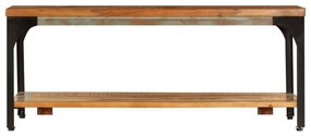 Konferenční stolek s policí 100 x 60 x 35 cm recyklovaný masiv 247324