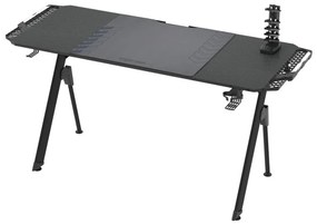 Milagro Herní stůl FALCON s LED RGB podsvícením 156x60 cm černá GS8111