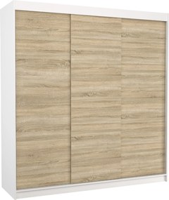 ADRK Furniture Posuvná skříň MEGAN 200 SW-MEG-W+S-200+A684