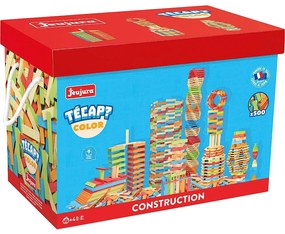 Jeujura Dřevěná stavebnice Técap Color 500 dílů