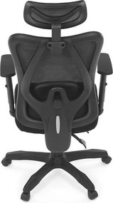 Ergonomická kancelářská židle ORVIN - černá síťovina
