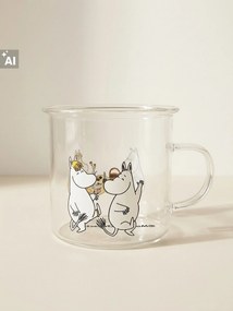 Sinsay - Skleněný hrnek s uchem The Moomins - vícebarevná