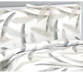 Bellatex Flanelové povlečení Pírko, 140 x 220 cm, 70 x 90 cm