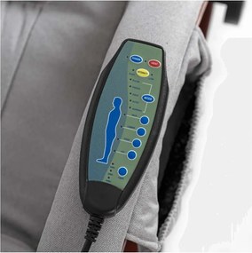 Masážní křeslo Lebeda, šedá
